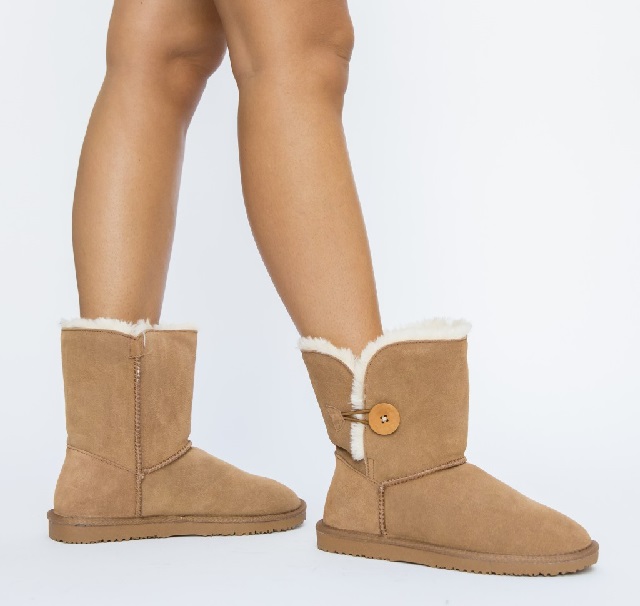 Cizme tip UGG Piele Naturala ️ Colorate Imblanite