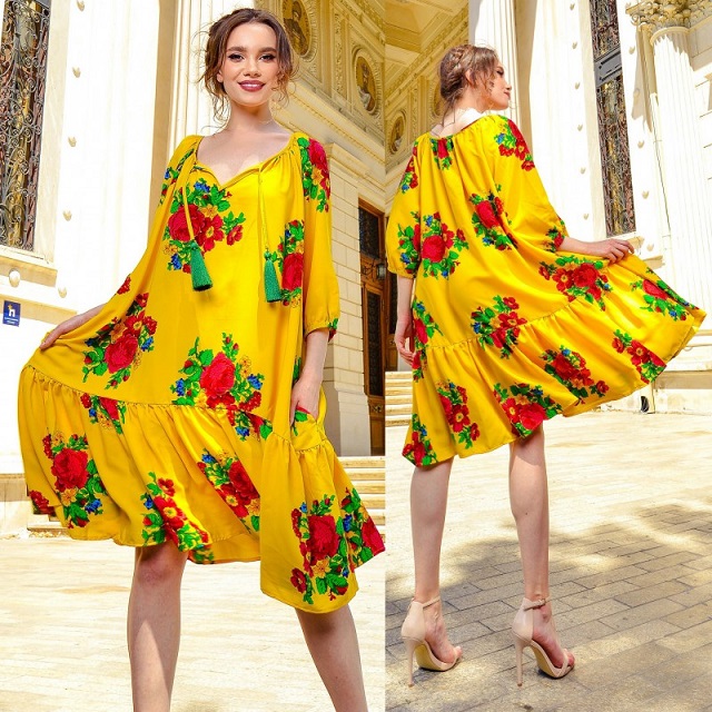 Modele de rochii Gypsy inflorate si involanate