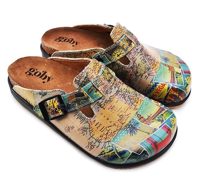 saboti colorati cu desene artistice Goby by Calceo