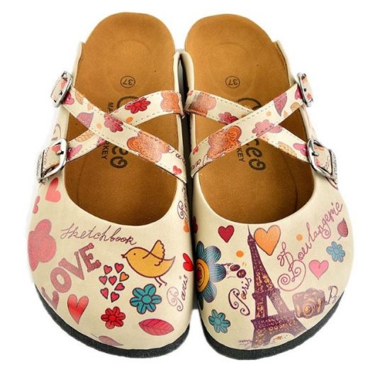 saboti colorati cu desene artistice Goby by Calceo