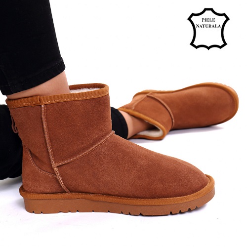 Cizme tip UGG Piele Naturala ️ Colorate Imblanite