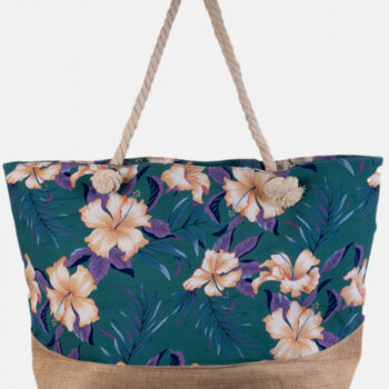 Geanta de plaja din material textil, cu imprimeu dupa o pictura cu o ...