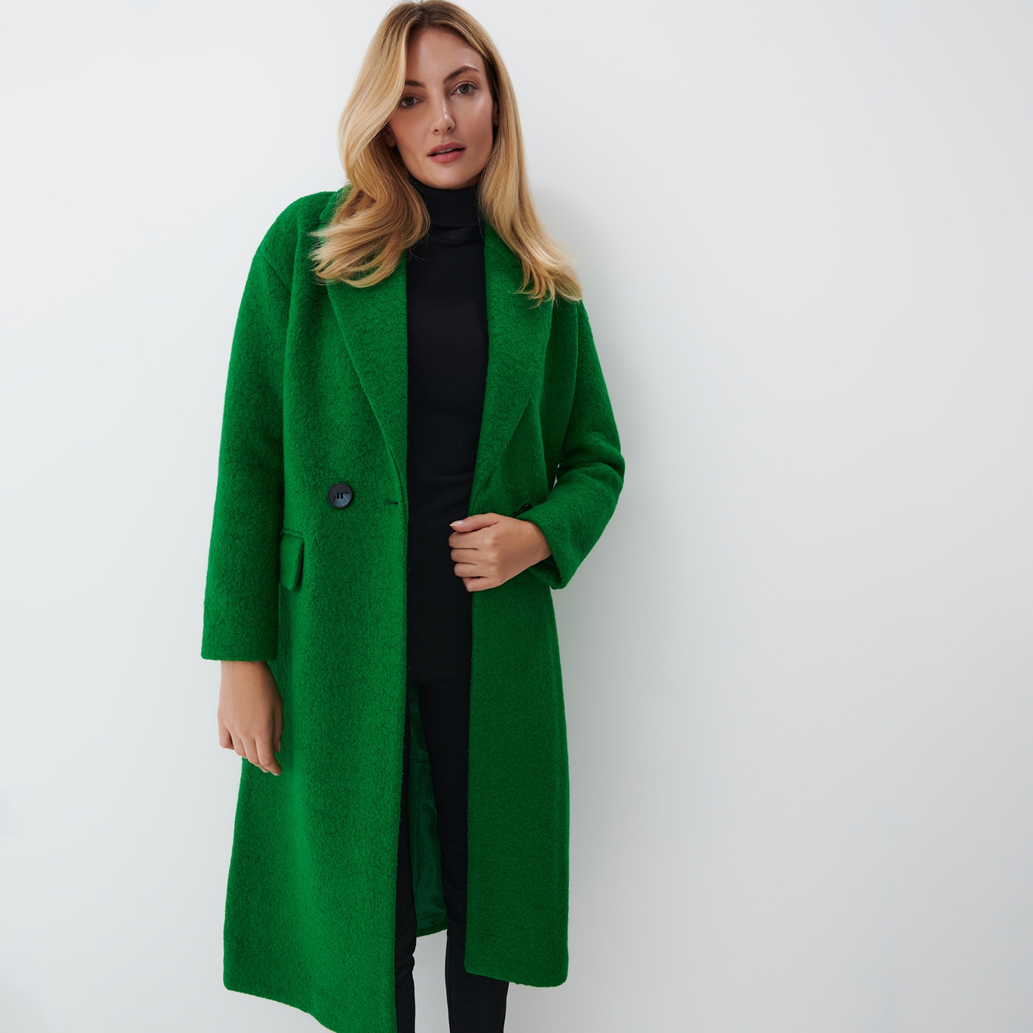 Mohito - Palton cu lână - Verde